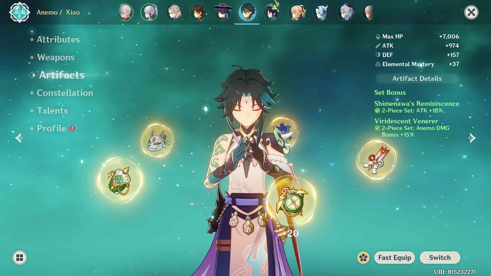 Genshin Impact Best Xiao build: Artifacts, Weapons and more - Backdash