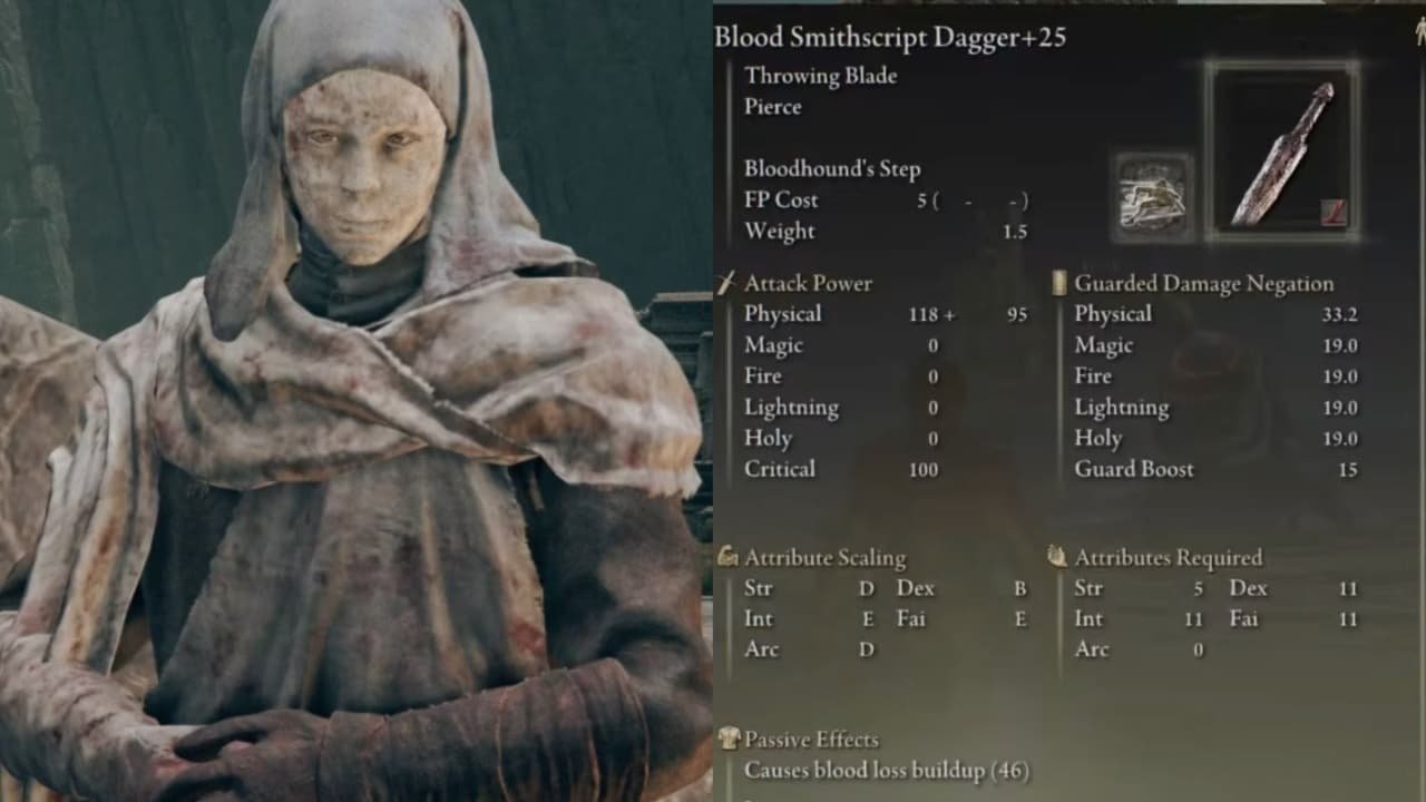 Best Throwing Dagger builds in Elden Ring Shadow of the Erdtree - Backdash
