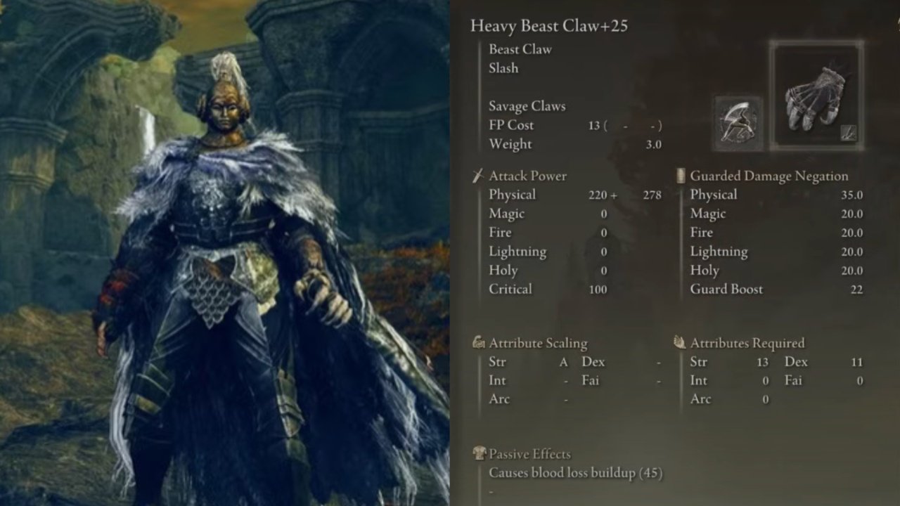 Best Beast Claw builds in Elden Ring Shadow of the Erdtree - Backdash