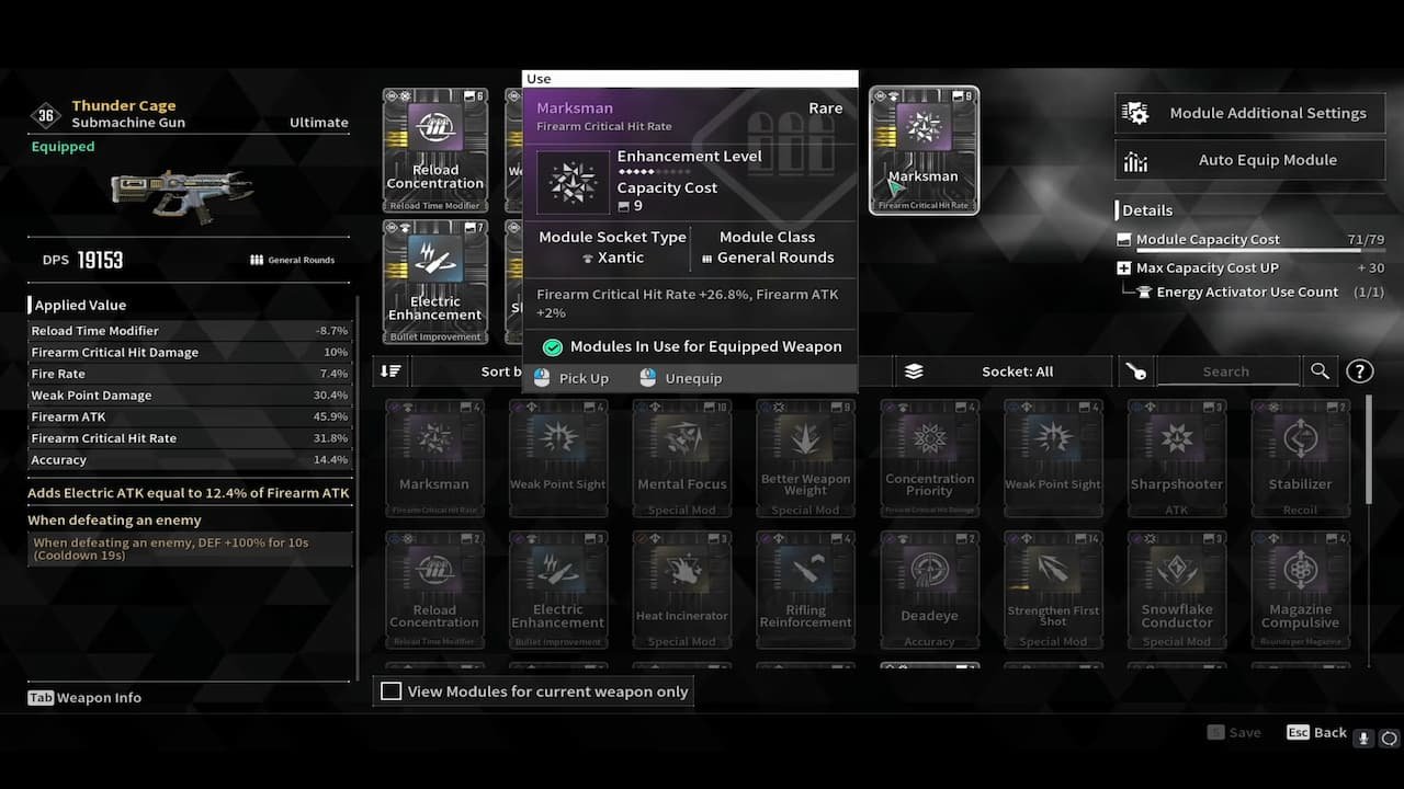 The First Descendant complete Modules guide - Backdash