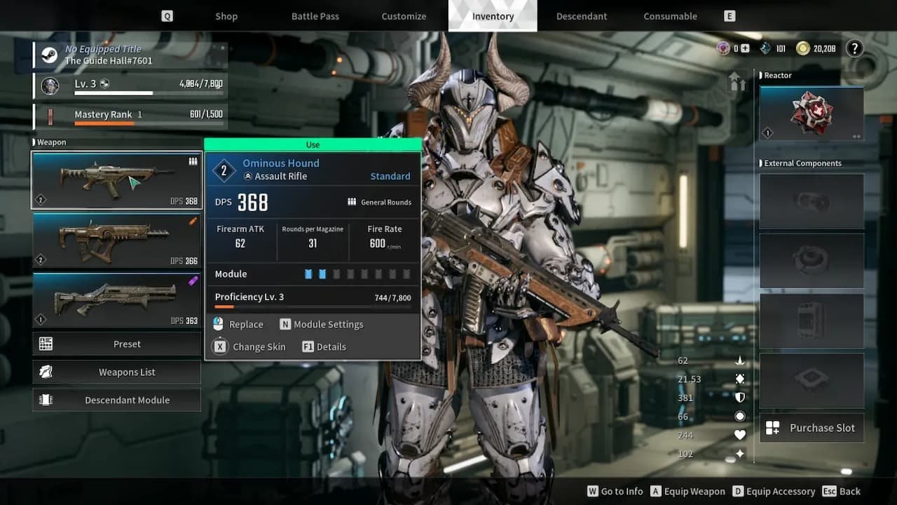 What is Weapon Proficiency in The First Descendant and how to increase ...