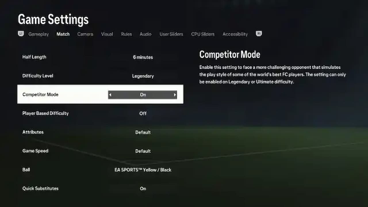 All difficulty levels explained in EA FC 25 | Backdash