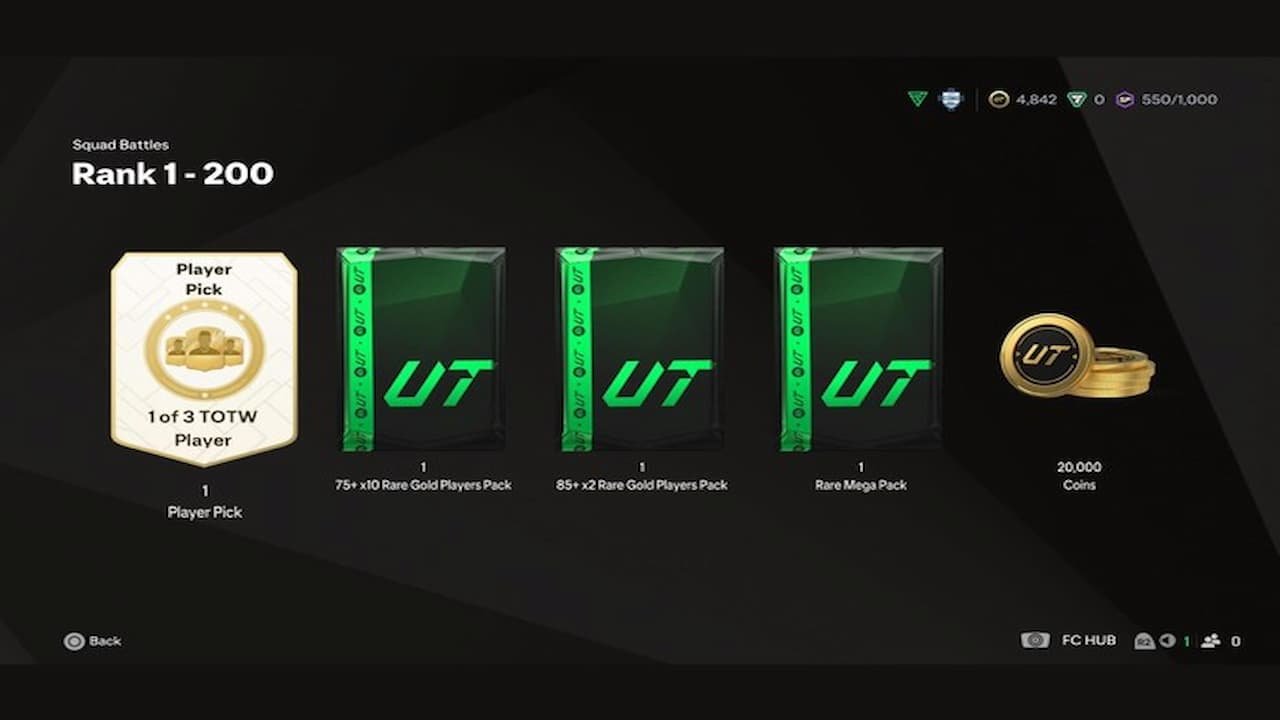 All EA FC 25 Squad Battle ranks and rewards in Season 1 - Backdash