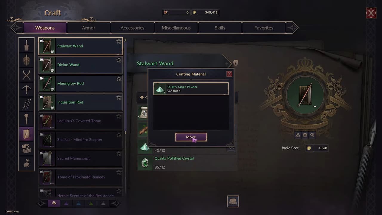 How to get and use Magic Powder in Throne and Liberty - Backdash