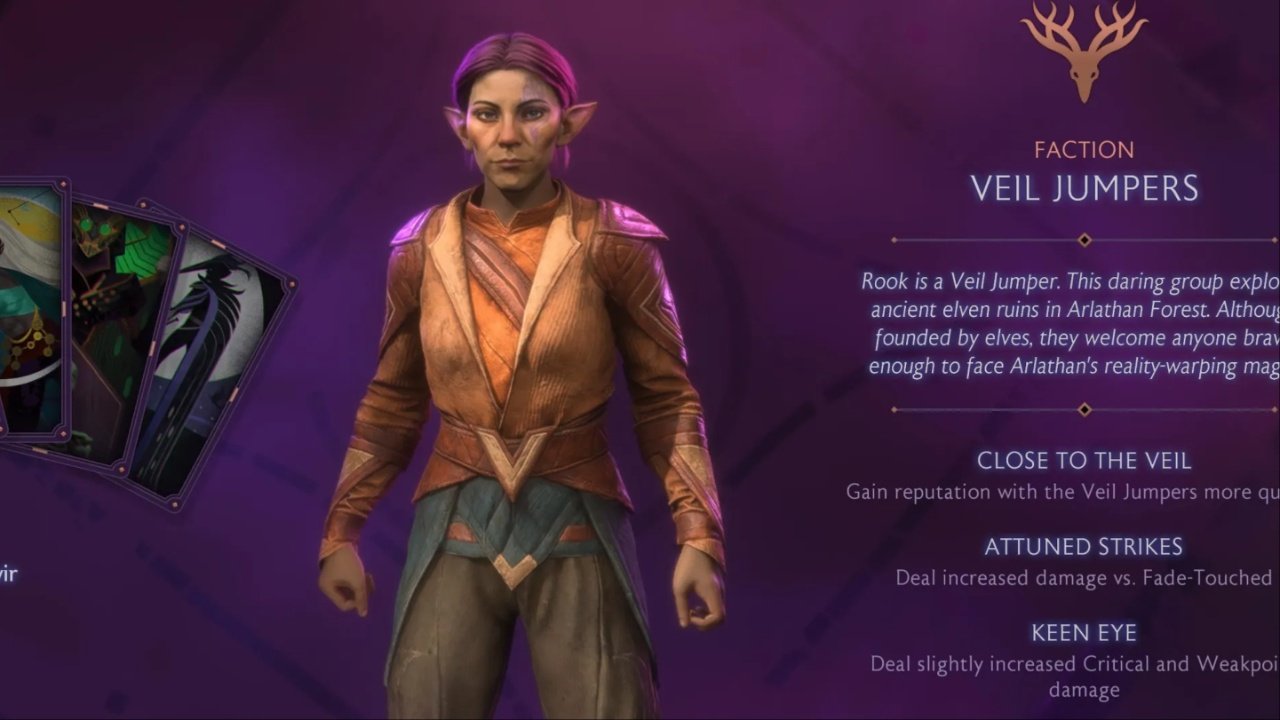 Dragon Age The Veilguard complete Factions guide - Backdash