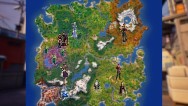 All Fortnite NPC locations in Chapter 6 Season 1 - Backdash
