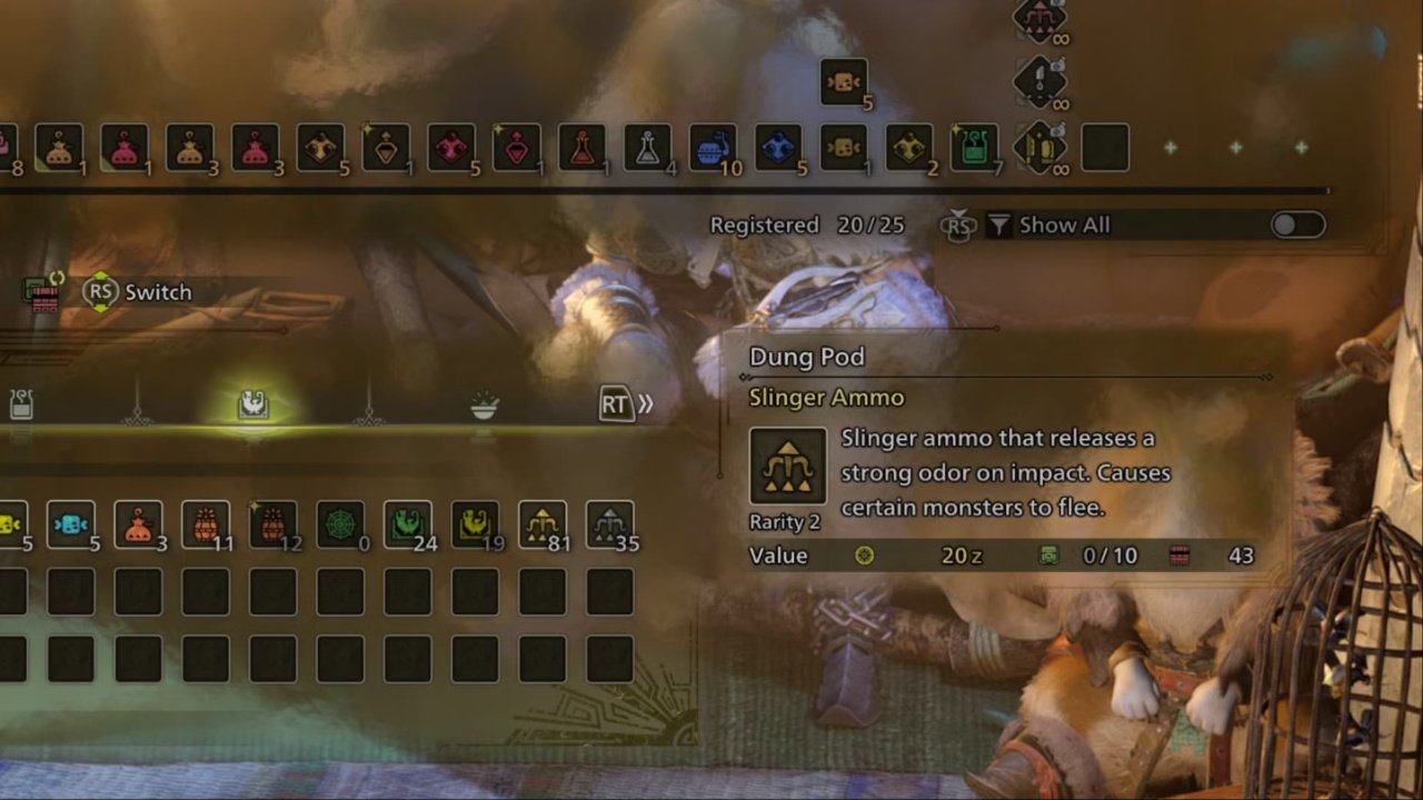 All Slinger Ammo and their effects in Monster Hunter Wilds | Backdash
