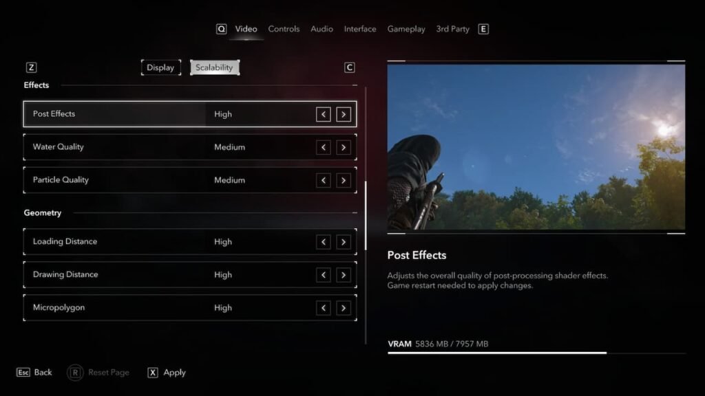 Best Assassin's Creed Shadows PC settings - Backdash
