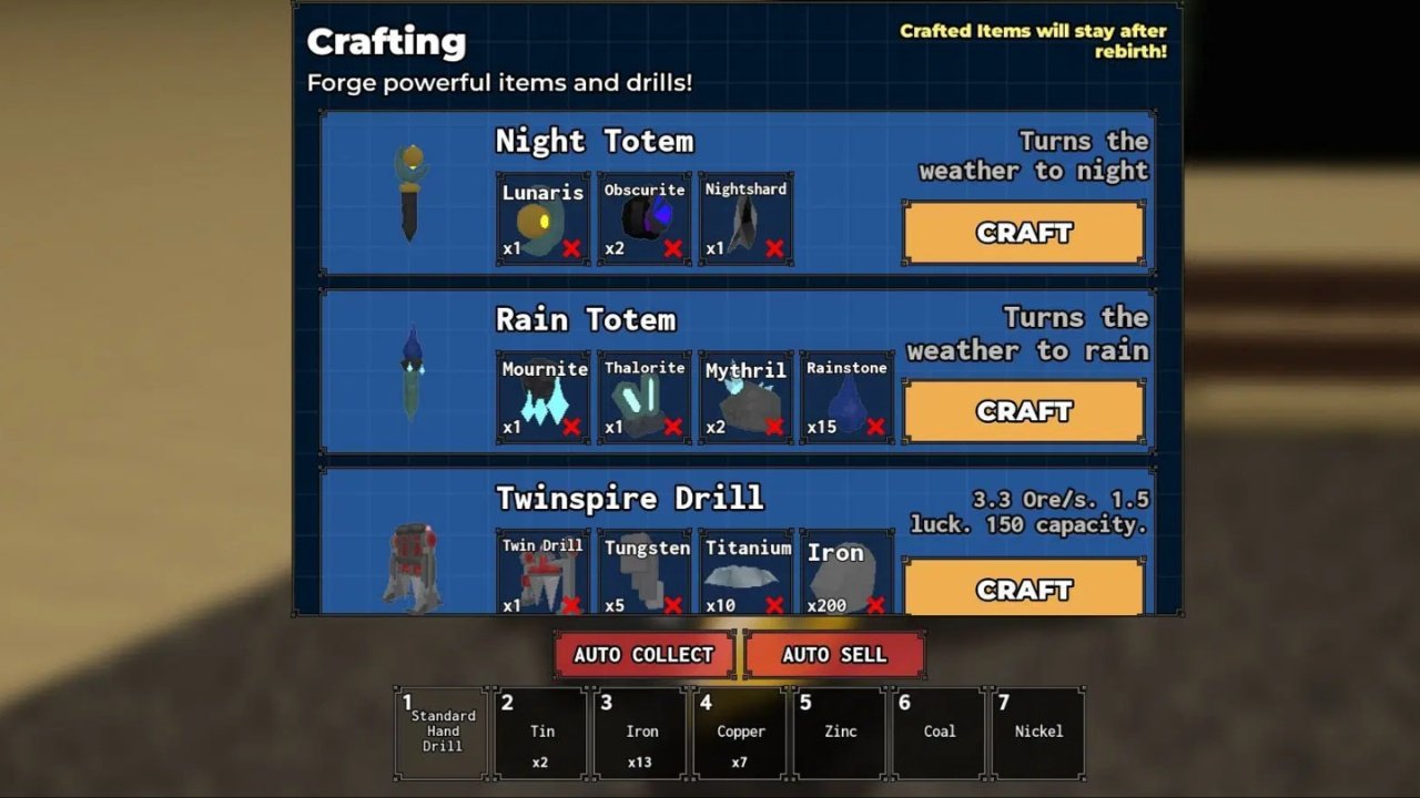 Untitled Drill Game complete Ores list, rarity, price, and how to get ...