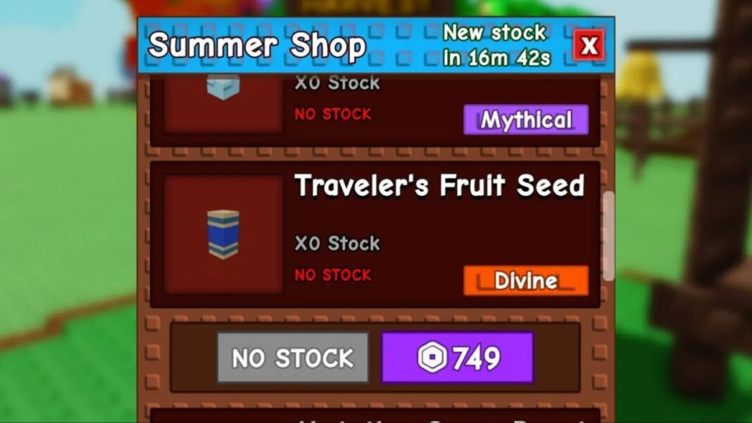 Grow A Garden Traveler's Fruit guide - Backdash