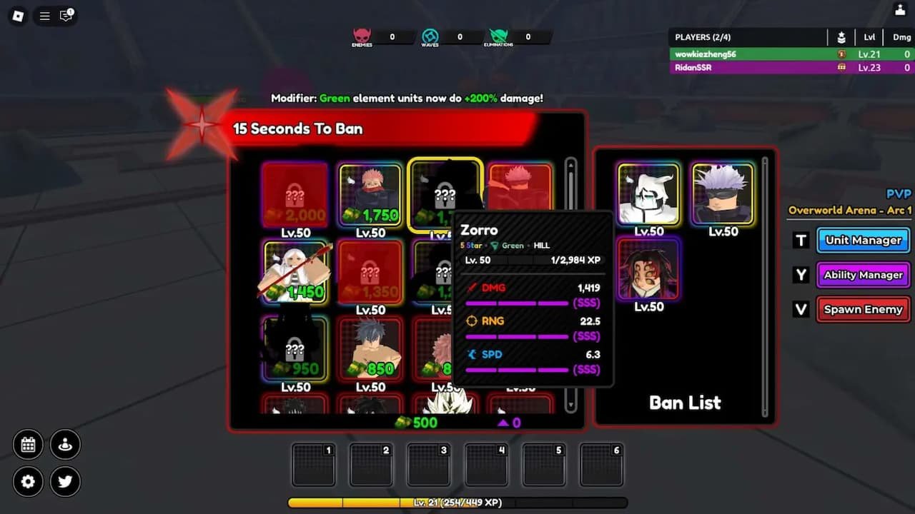 All Star Tower Defense X Arena PvP Mode Explained - Backdash