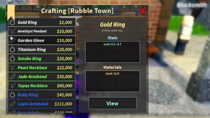 Prospecting Roblox complete crafting guide— All recipes, reforging, and ...